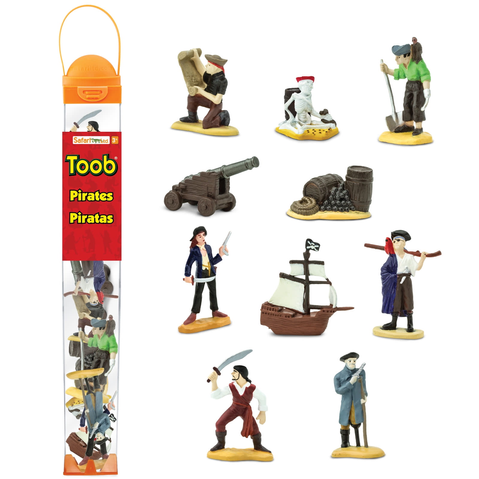Safari Ltd Toob Pirates Action Figure Set, Multicolor 10 pc Plastic Toy ...