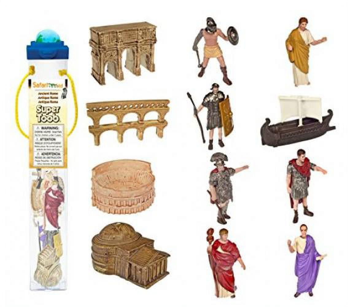 Safari Ltd Super TOOBS Painted Miniature Figure, 12 Pieces - Ancient ...