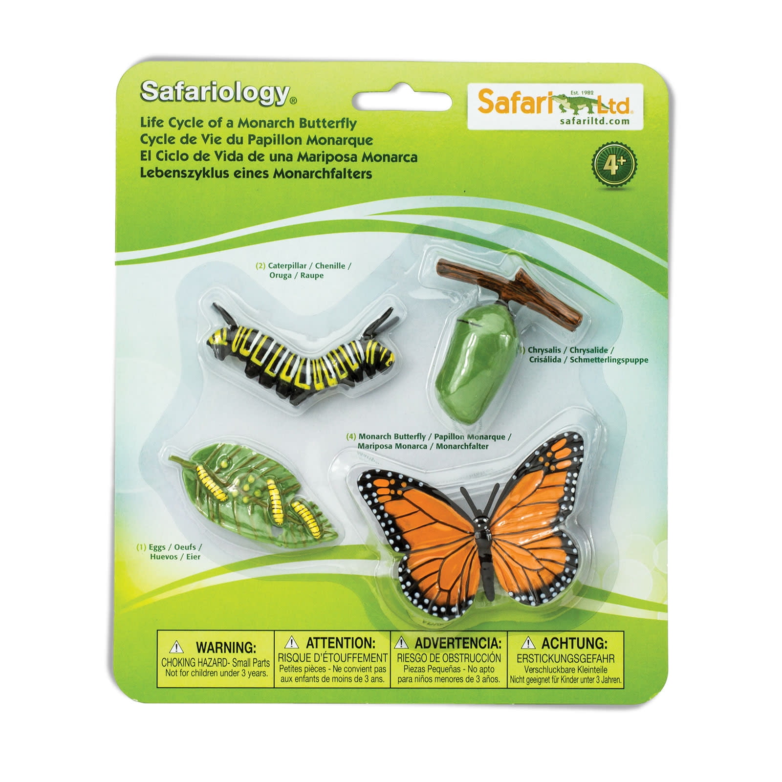 Safari Ltd. Monarch Butterfly Life Cycle Figurines - Miniature ...