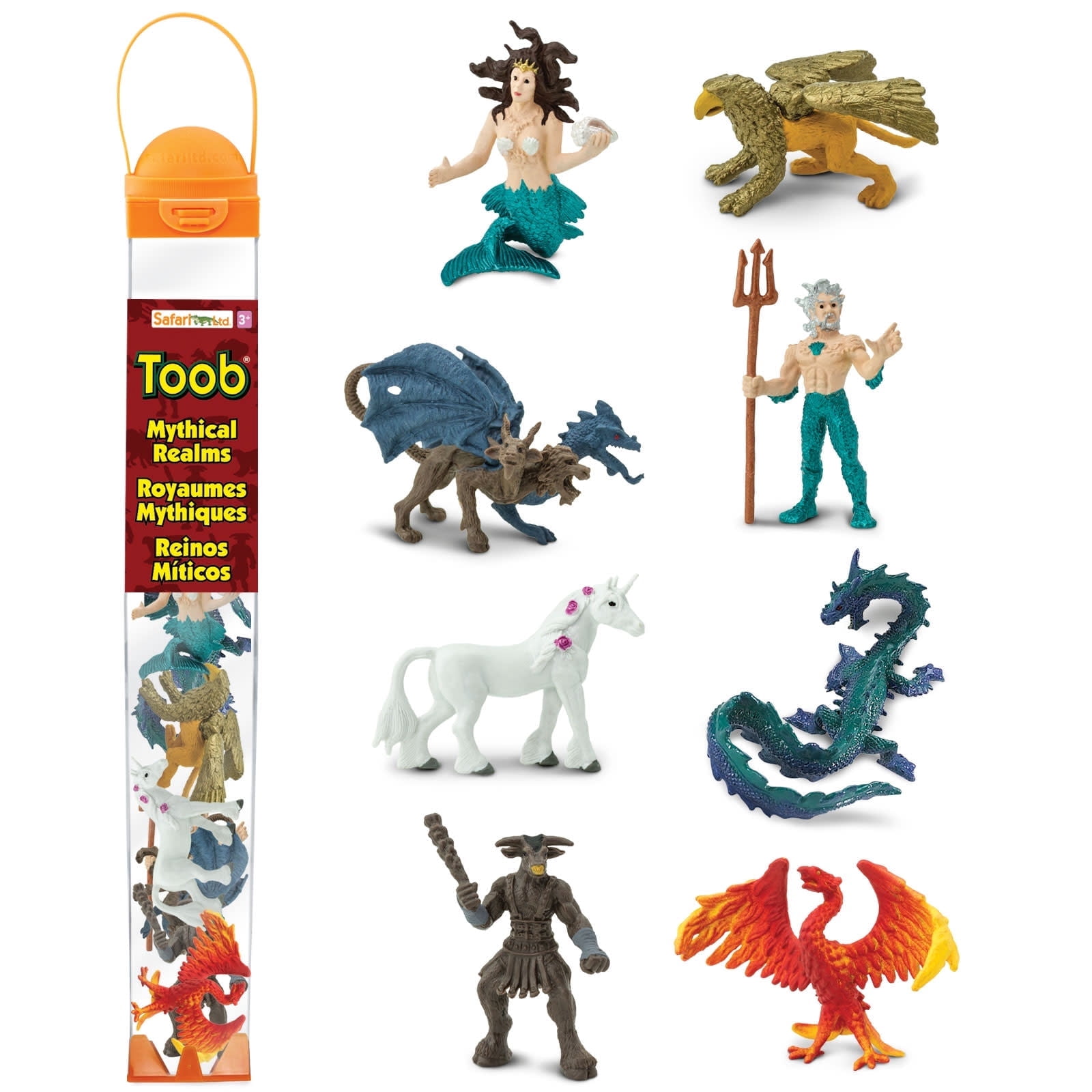 Safari Ltd. Mythical Realm TOOB - 8 Mini Figurines: Chimera, Griffin ...