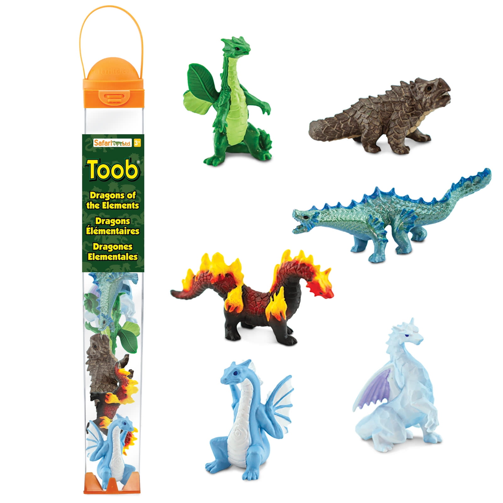 Safari Ltd. Dragons of the Elements TOOB - 6 Figurines of Elemental ...