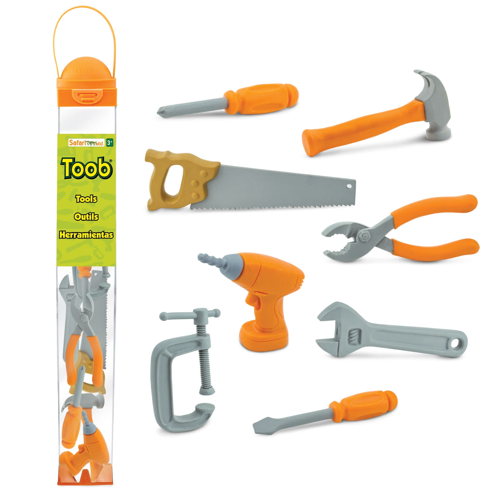 Safari Ltd. Handy Tools TOOB - 8 Mini Figurines Including Vice, Drill ...