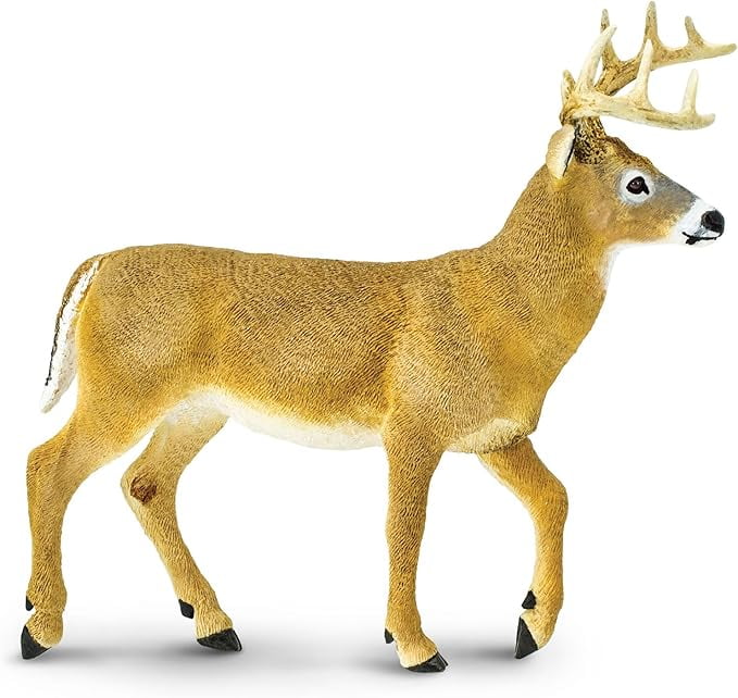 Safari Ltd. Whitetail Buck Figurine - Realistic 7.25" Wildlife Figure ...