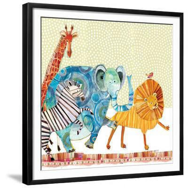 Safari Parade, Animals Framed Art Print Wall Art by Robbin Rawlings ...