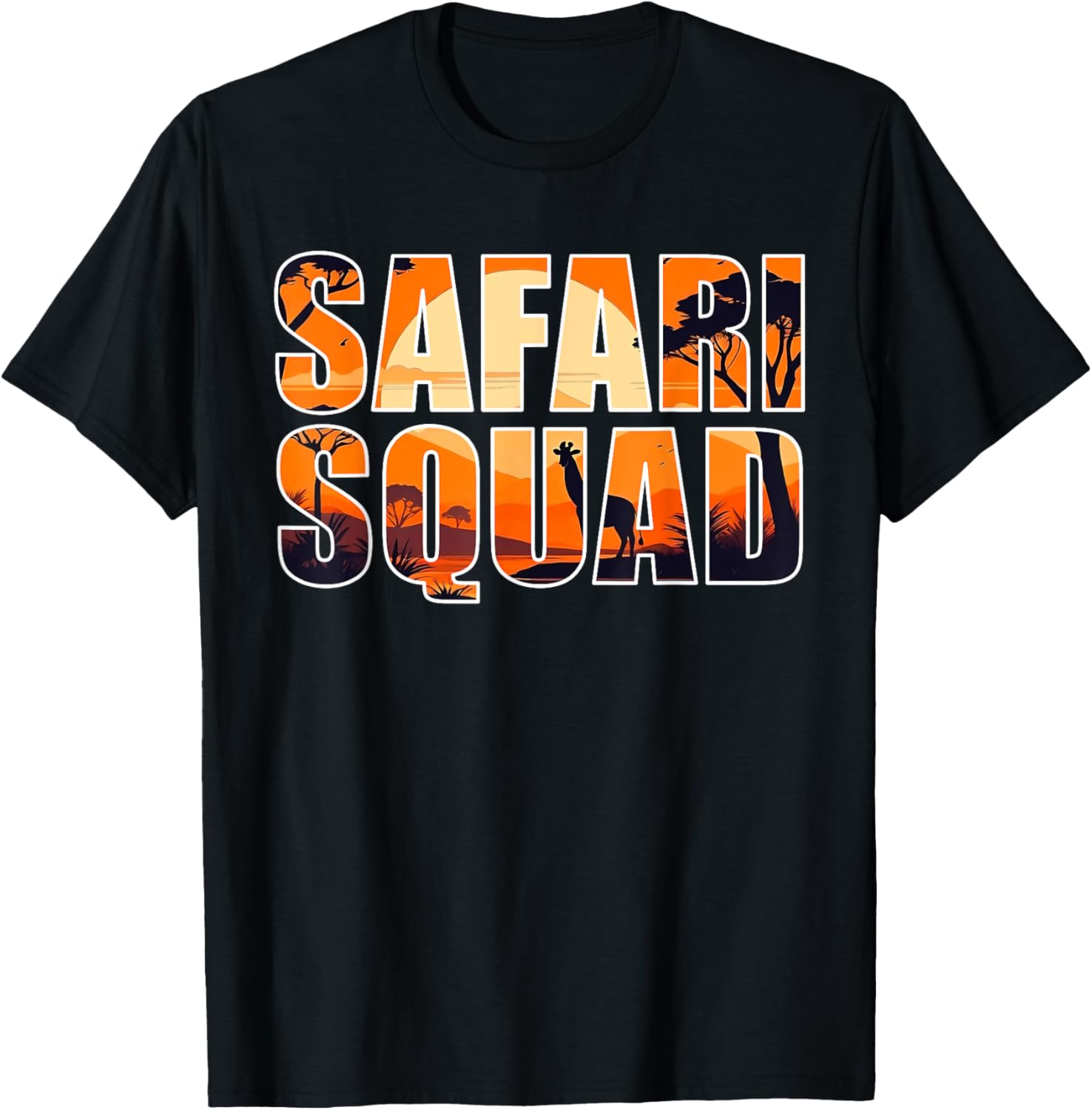 Safari Squad Animal Lover African Animal. Summer Vacay Trip T-Shirt ...