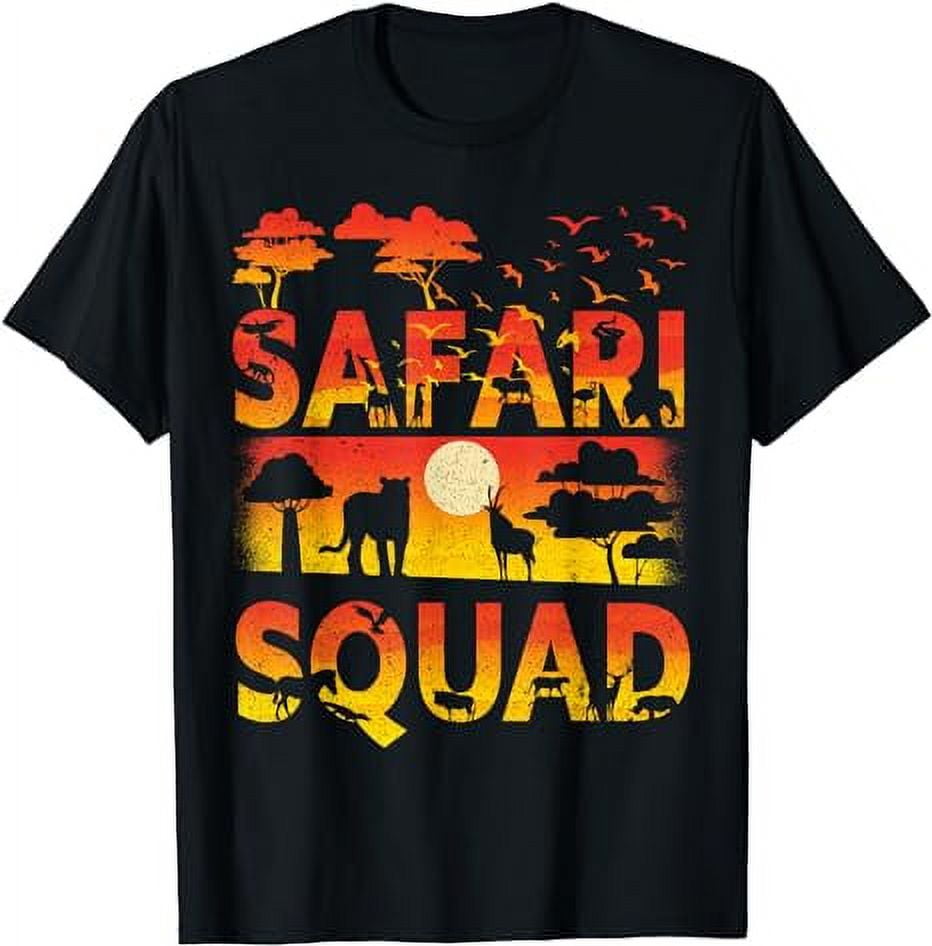 Safari Squad Zoo African Animals T-Shirt - Walmart.com