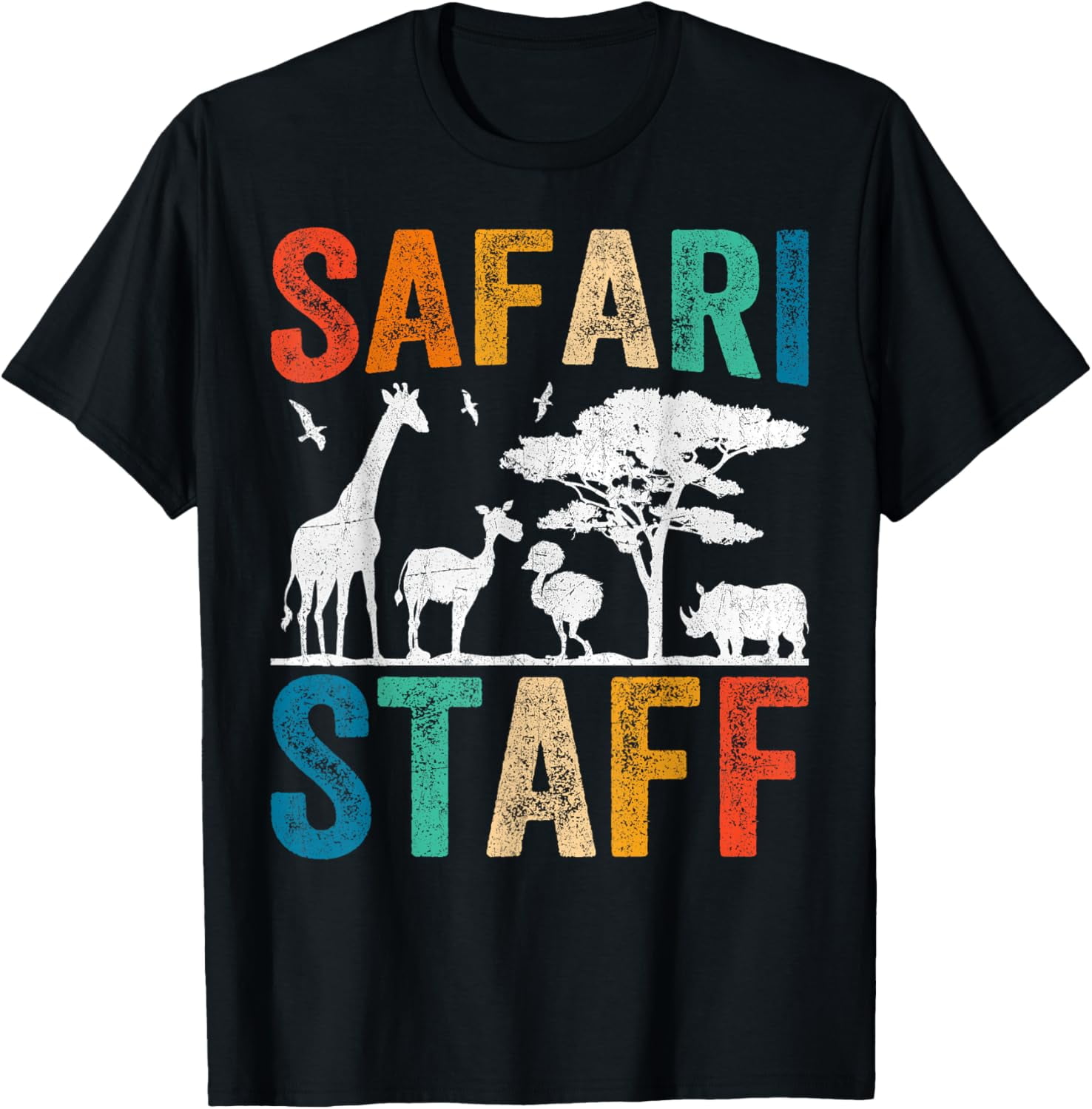 Safari Staff Africa Zoo Wilderness Serengeti Safari Tour T-Shirt ...