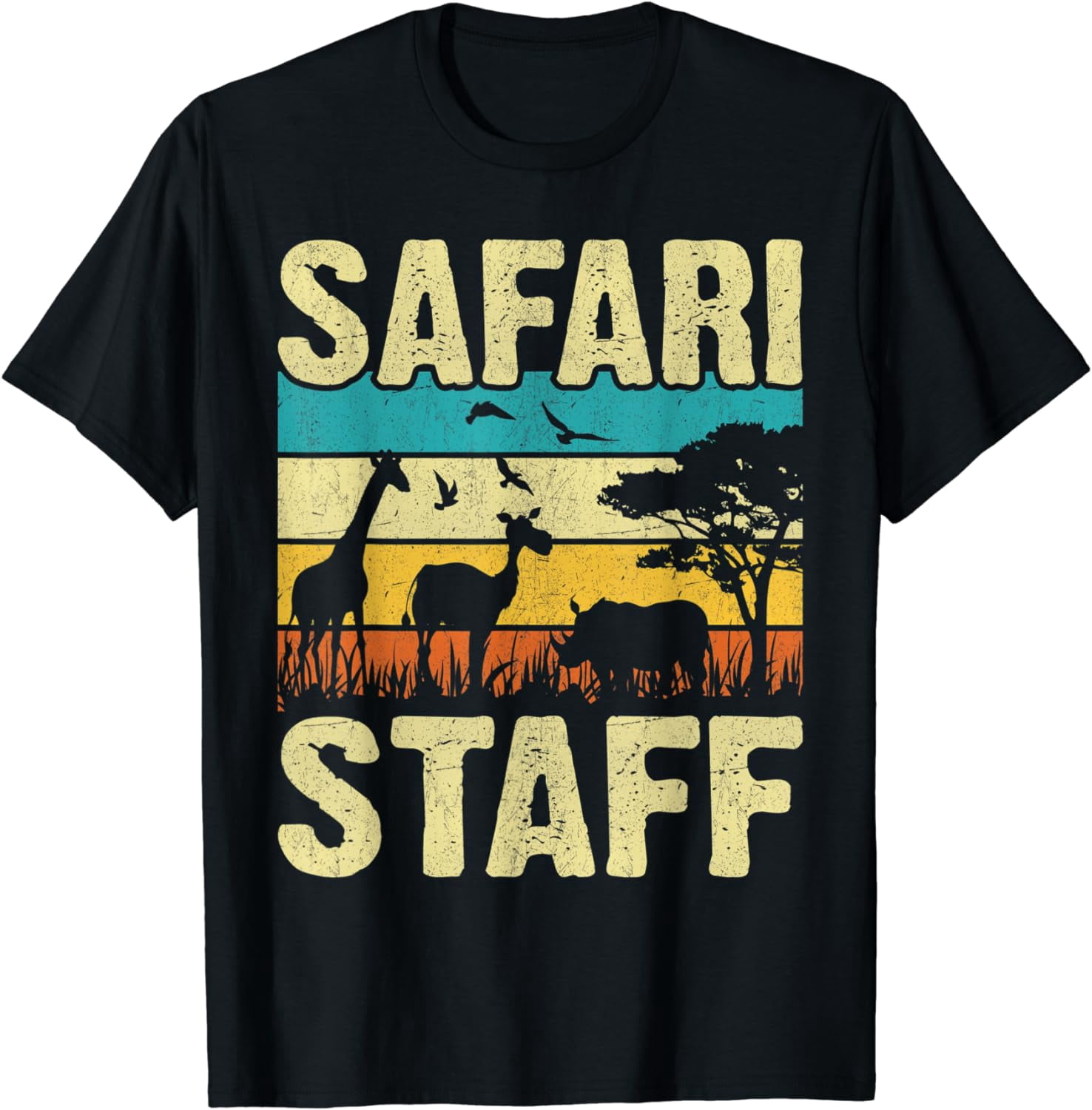 Safari Staff - African Safari Animals Zoo Savanna Adventure T-Shirt ...