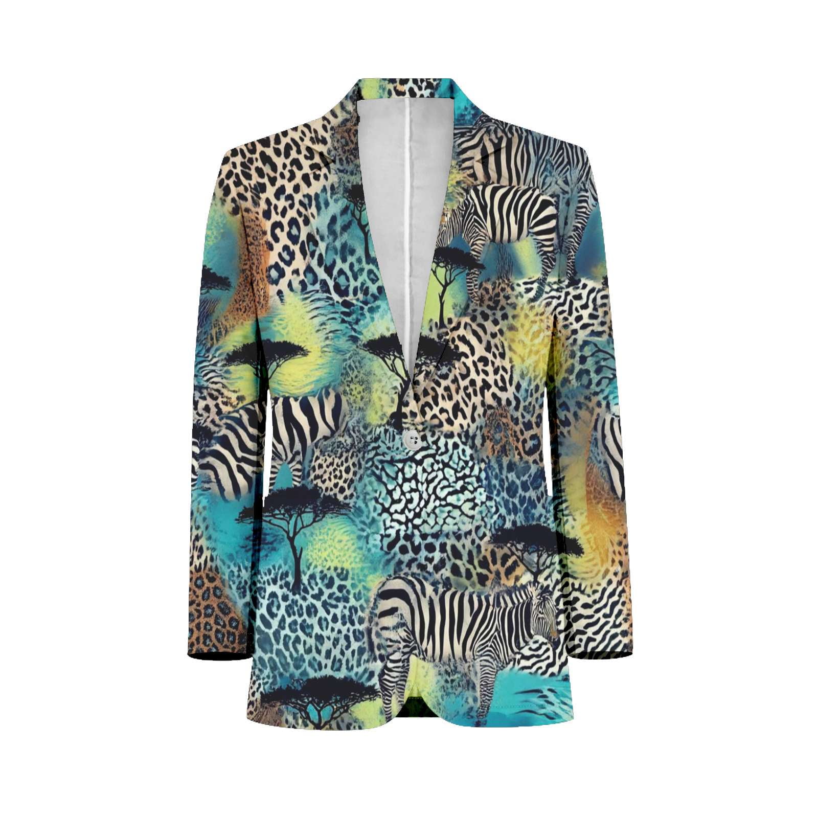 Safari Zebras Vibrant Animal Print Customized Men's Suits full man ...
