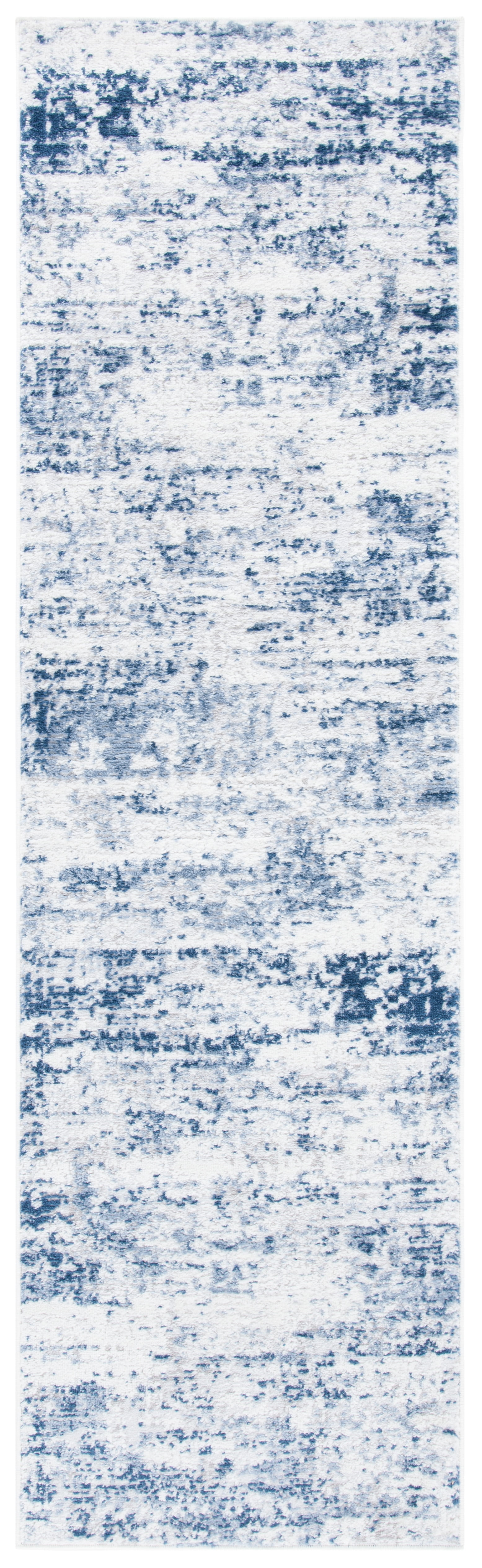 SAFAVIEH Amelia Ian Abstract Runner Rug, Ivory/Navy, 2'2" x 20 ...