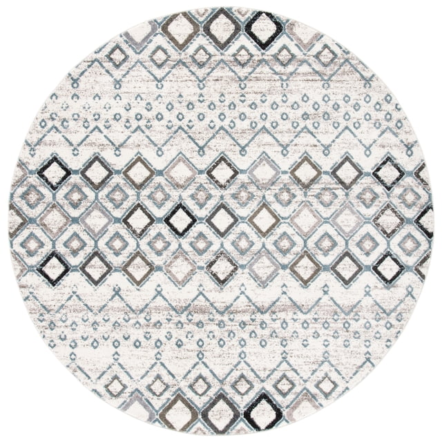 Safavieh Amsterdam Gladwin Geometric Area Rug, Ivory/Grey, 9' x 9 ...