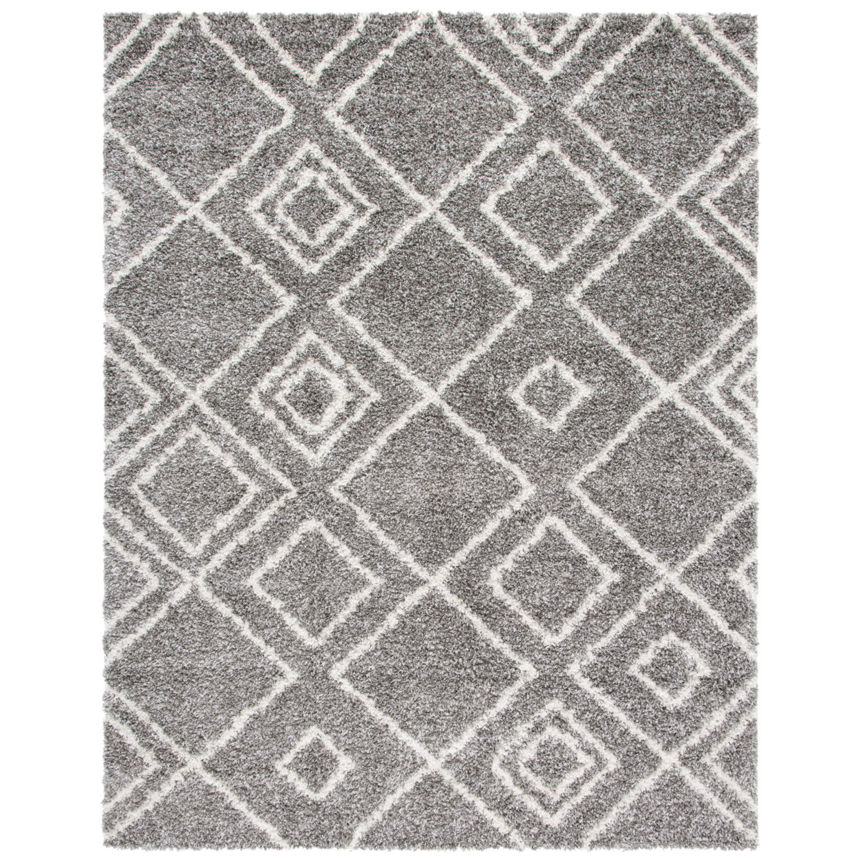 Safavieh Arizona Basil Geometric Diamonds Shag Area Rug or Runner ...