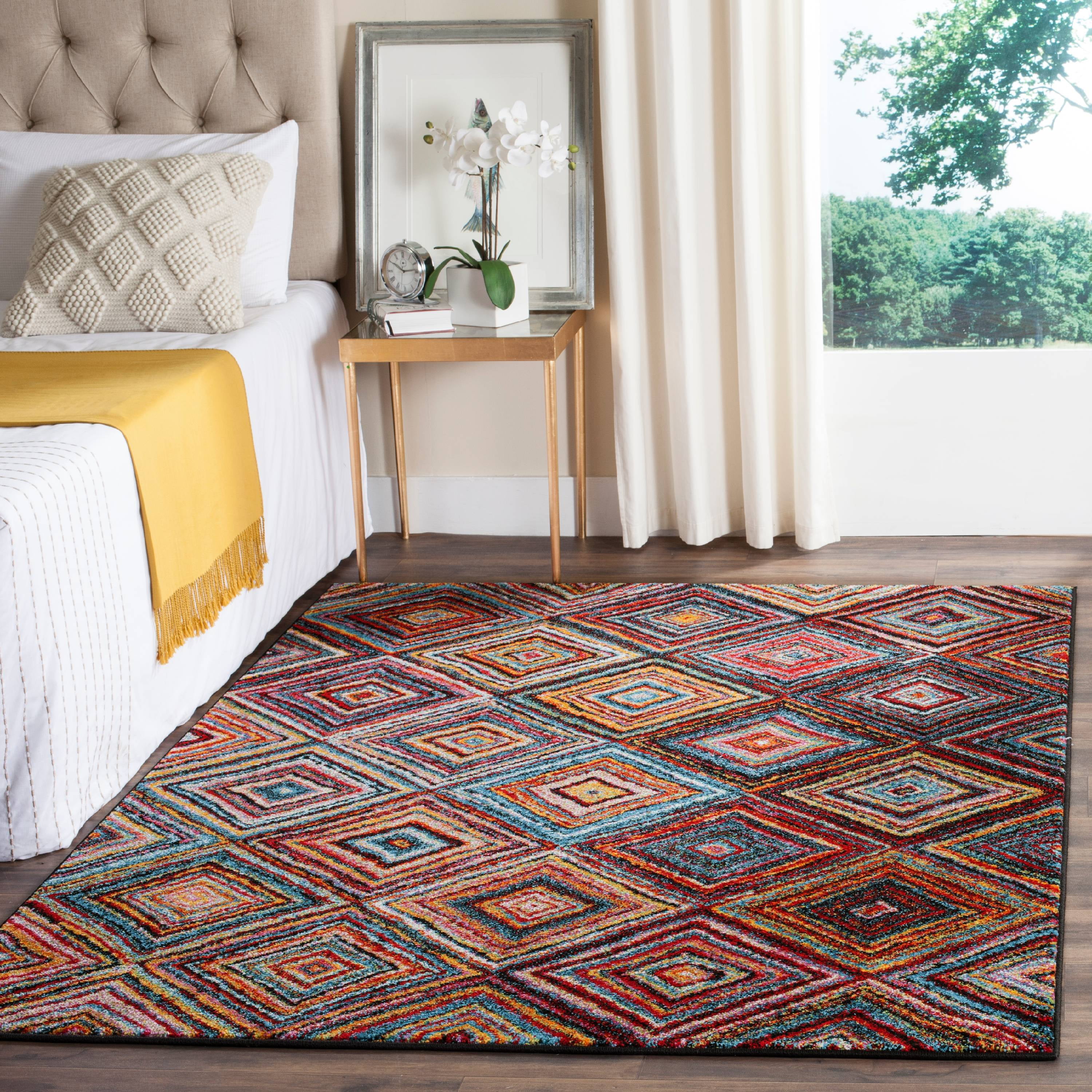Safavieh Aruba Boho Abstract Rug, Psychedelic Design, 8' x 10 ...