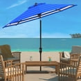 Safavieh Athens Inside Out Striped 9-foot Outdoor Umbrella - Walmart.com