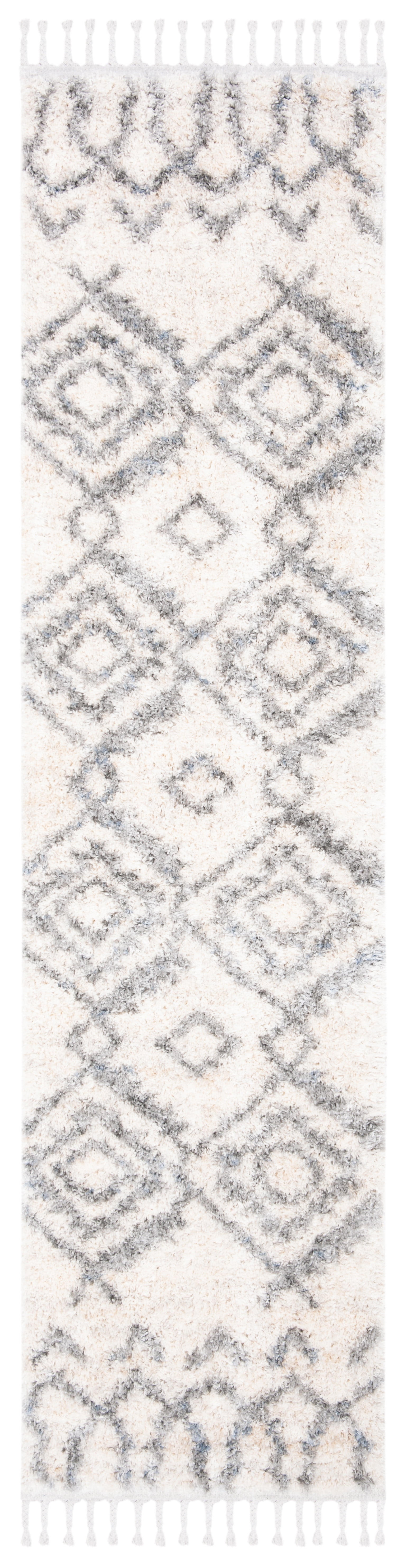 Safavieh Berber Fringe Shag Martina Trellis Rug 2' x 8' 8' Runner ...
