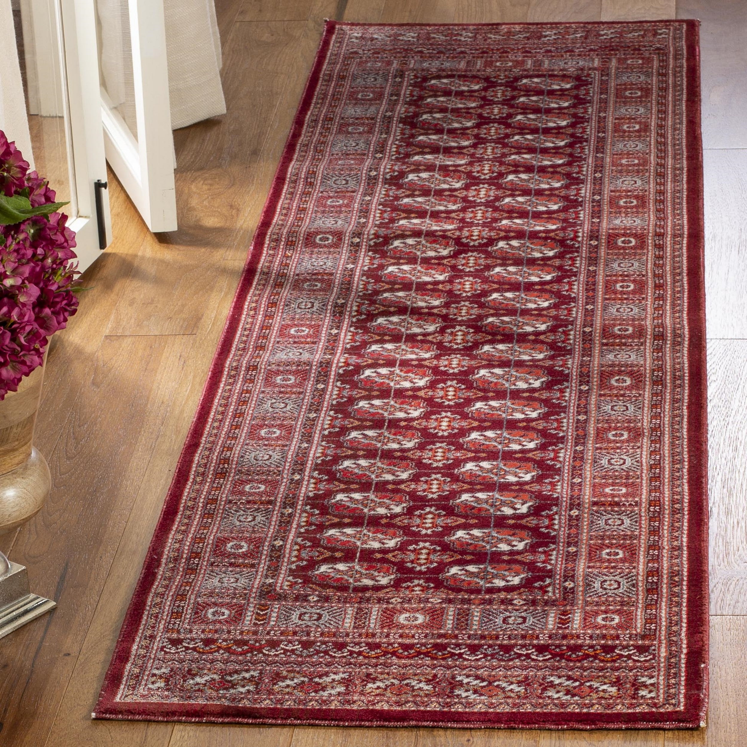 Safavieh Bokhara 2'2" x 12' Runner Rug in Red and Ivory - Walmart.com