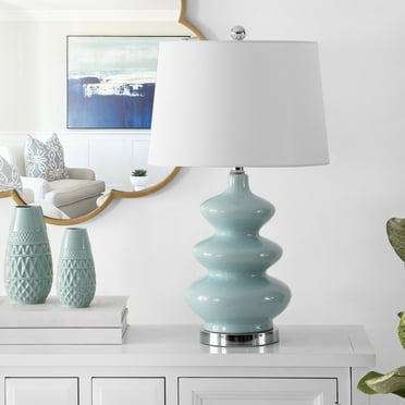 SAFAVIEH Hanron 26 in. Coastal Table Lamp, Blue - Walmart.com