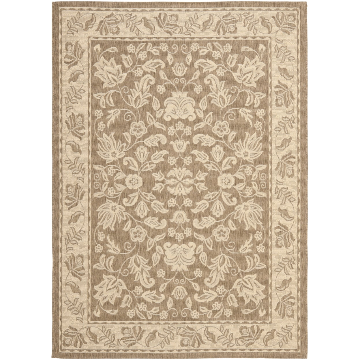Safavieh COURTYARD, BROWN / CREME, 5'-3" X 7'-7", Area Rug, CY6555-22-5 ...