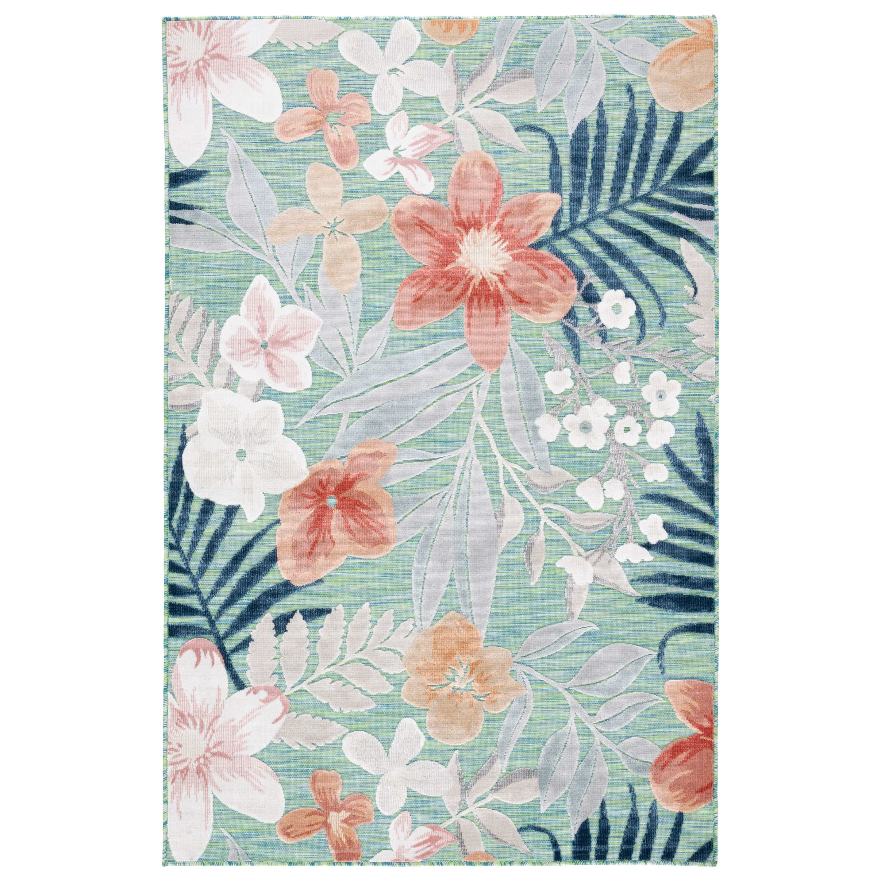 Safavieh Cabana Indoor/ Outdoor Waterproof Transitional Rug 4' Square ...