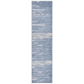 Safavieh Beach House Kian Abstract Outdoor Runner, Blue, 2' x 8 ...