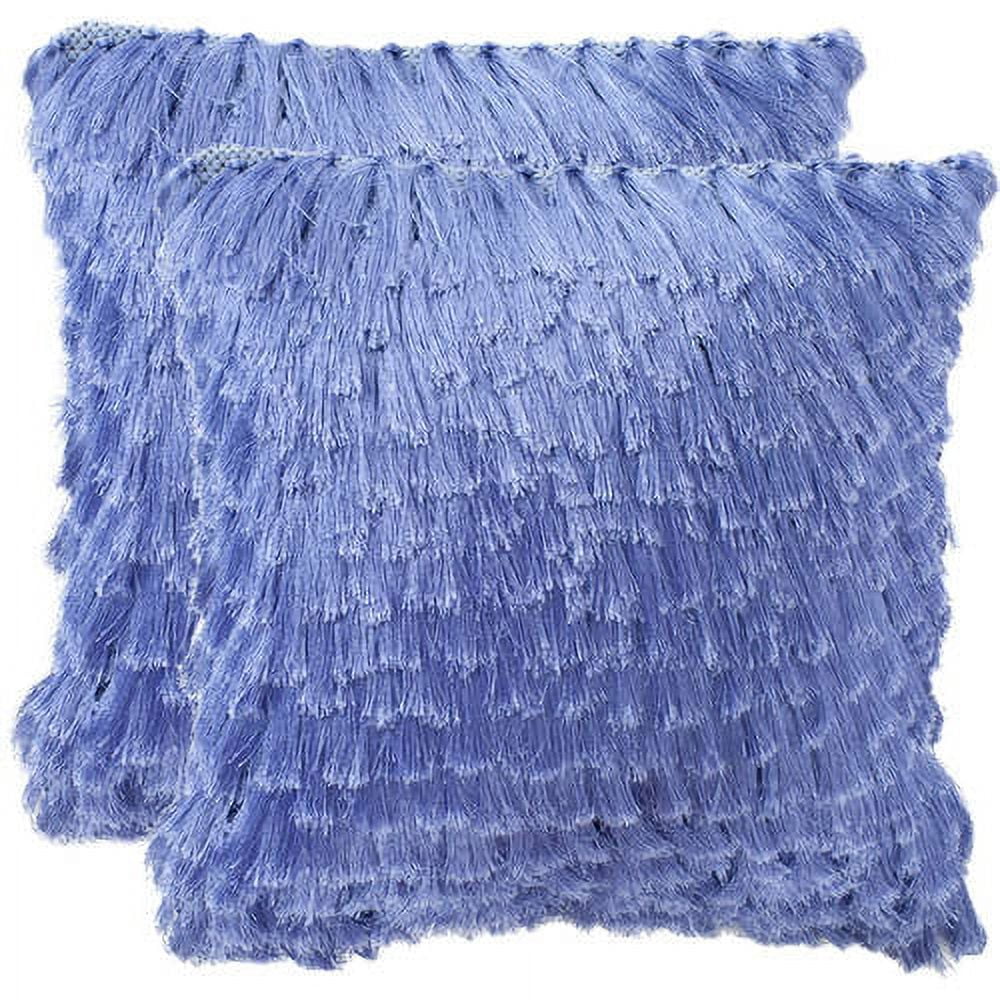 Safavieh Cali Plush Shag Pillow, Set of 2 - Walmart.com