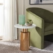 Chalcedony Metal Scroll Pedestal Table with Beveled Glass Top Antique ...