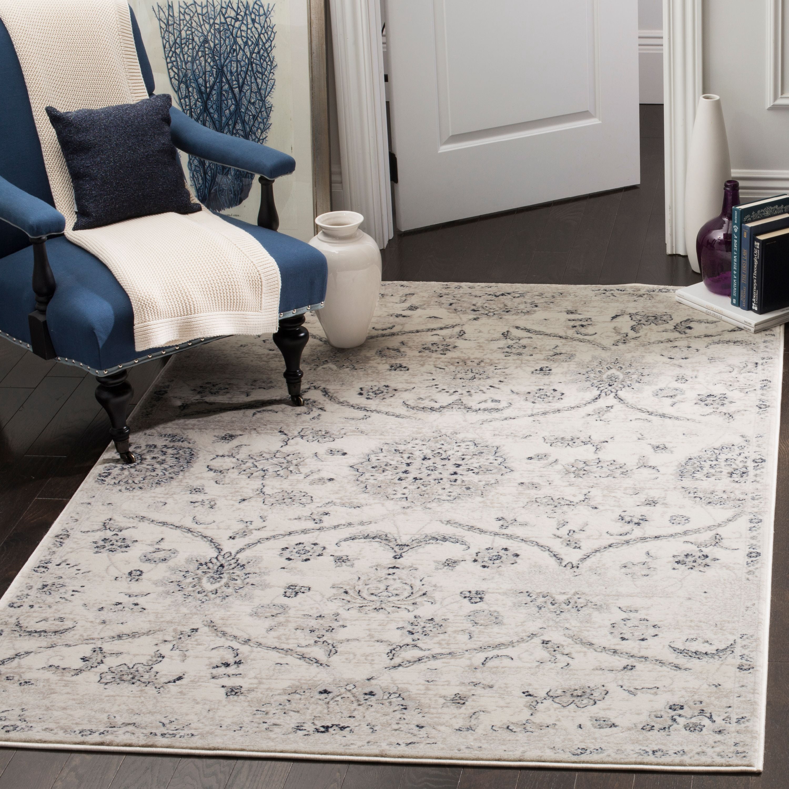 Safavieh Carnegie Almeta Modern Distressed Oriental Rug 4' x 6' 4' x 6 ...