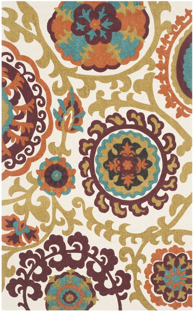 Safavieh Handmade Cedar Brook Vassie Modern Cotton Rug Orange 2'3" x 3 ...