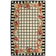 SAFAVIEH Classic Chandler Floral Bordered Wool Area Rug, Multi, 9'6" x ...