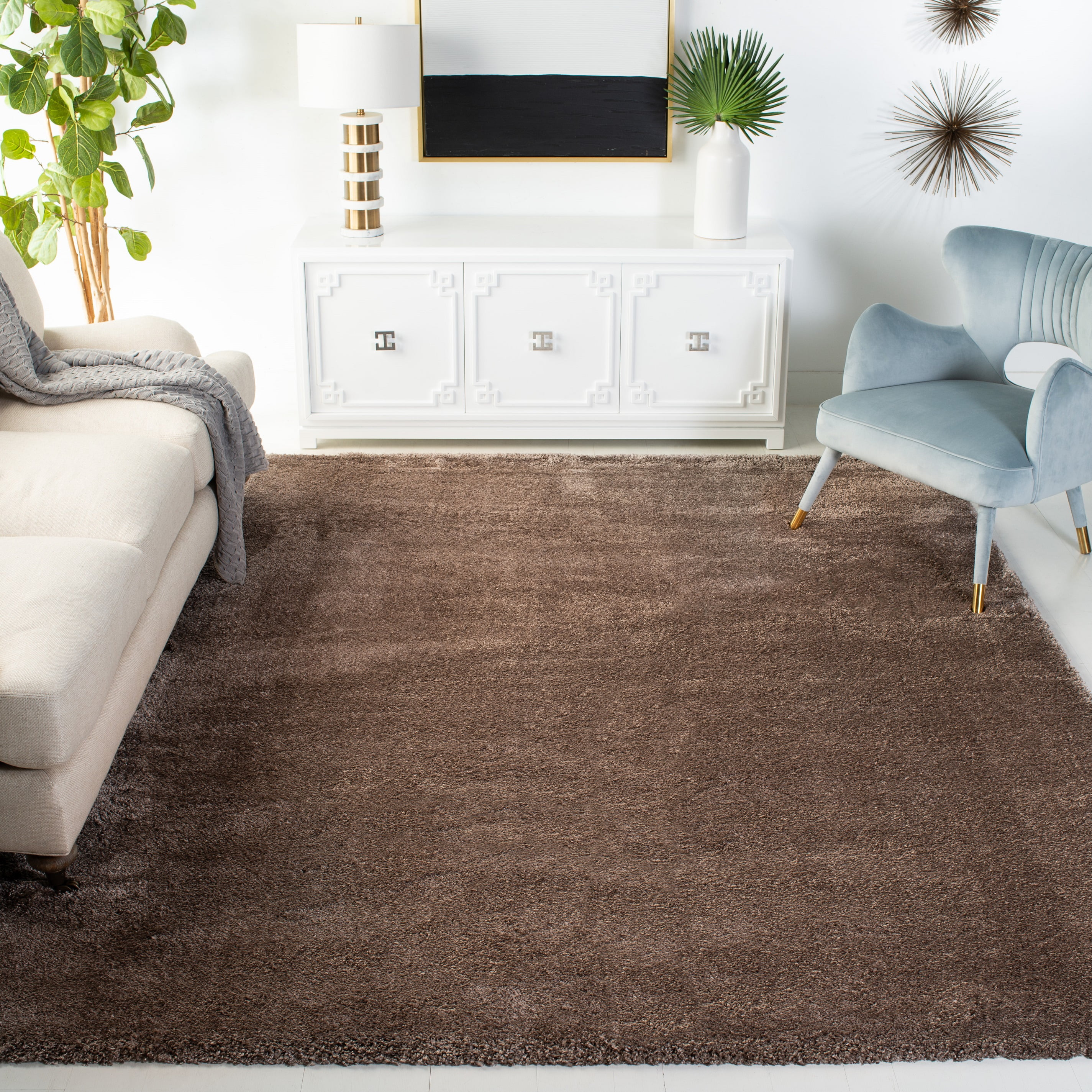 Safavieh Colorado Tarek Solid Plush Shag Area Rug or Runner - Walmart.com