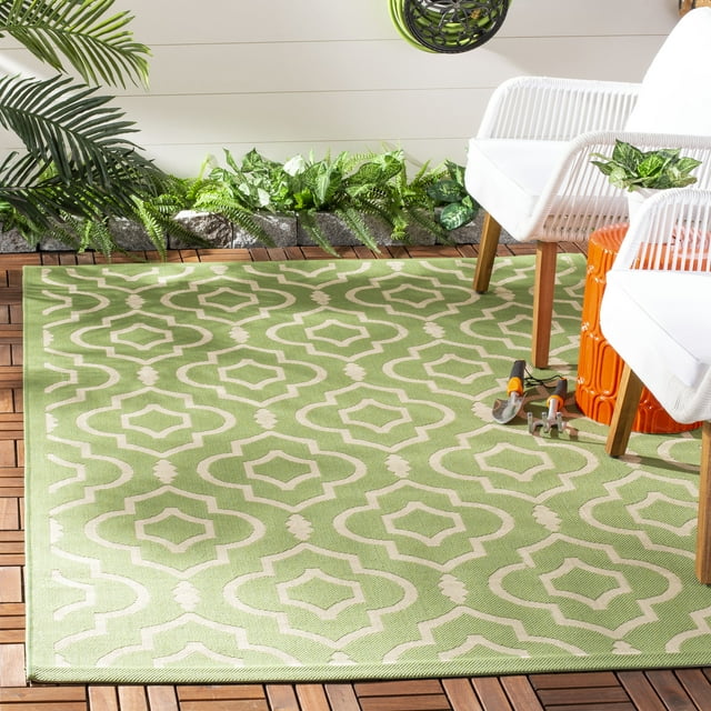 Safavieh Courtyard Alexa Geometric Indoor/Outdoor Area Rug, 7'10" x 7 ...
