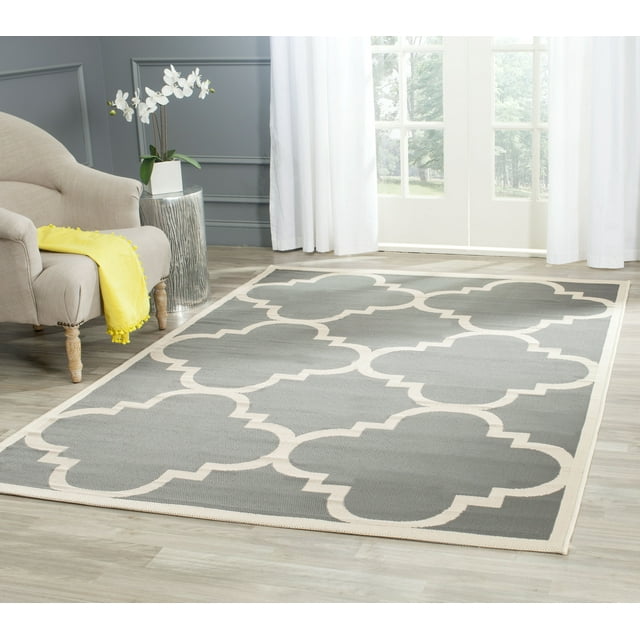 Safavieh Courtyard Becky Quatrefoil Indoor/Outdoor Area Rug, 5'3" x 5'3 ...