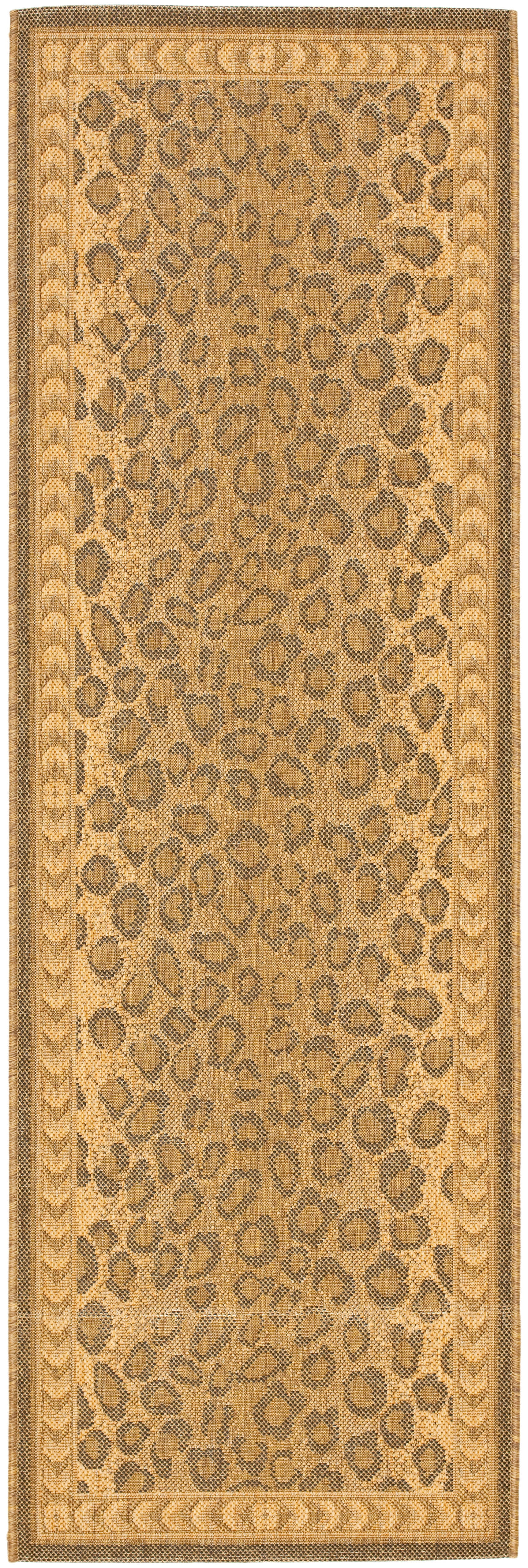 Safavieh Courtyard Candace Cheetah Print Indoor/Outdoor Runner Rug, 2'2 ...