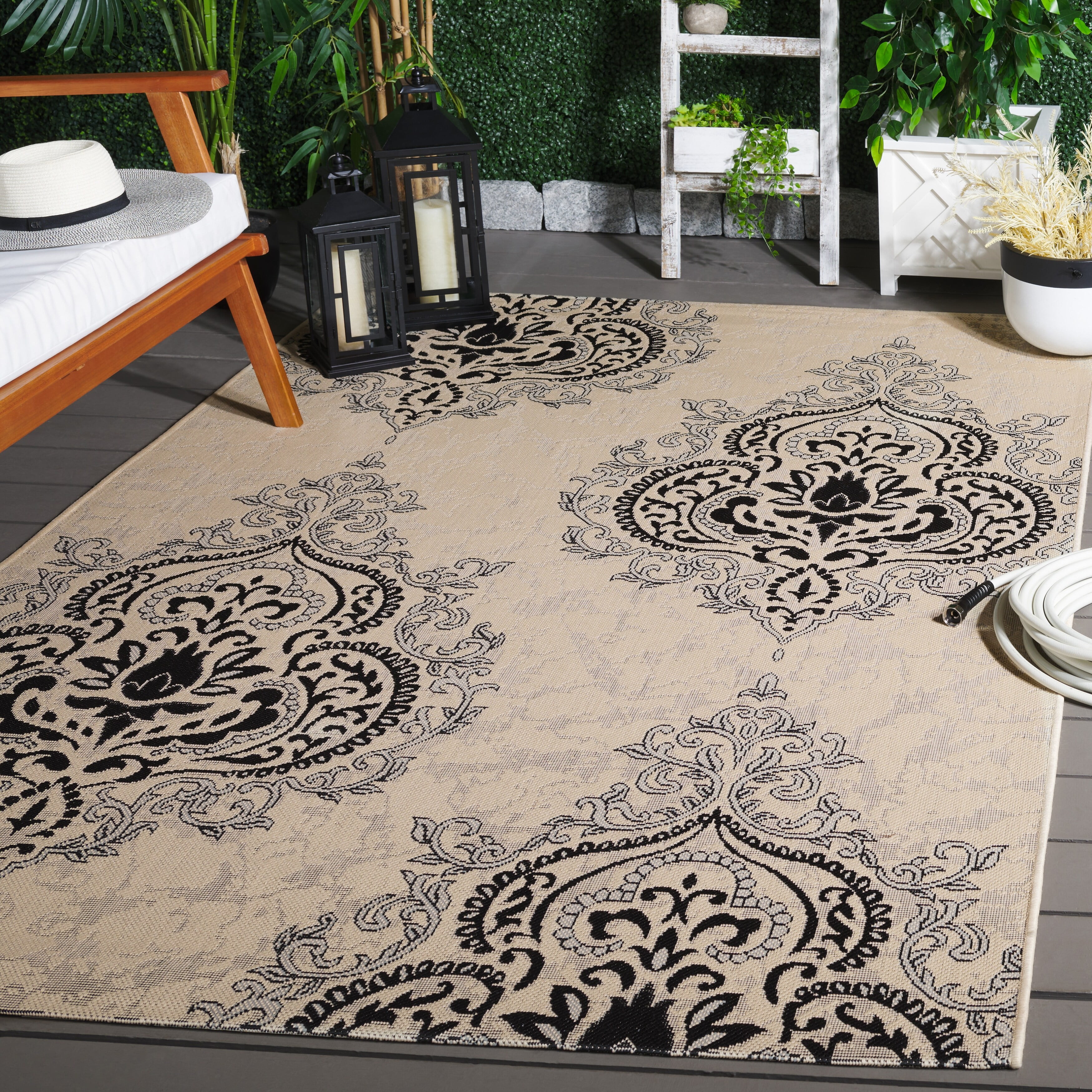 Safavieh Courtyard Verane Indoor /Outdoor Waterproof Patio Backyard Rug ...
