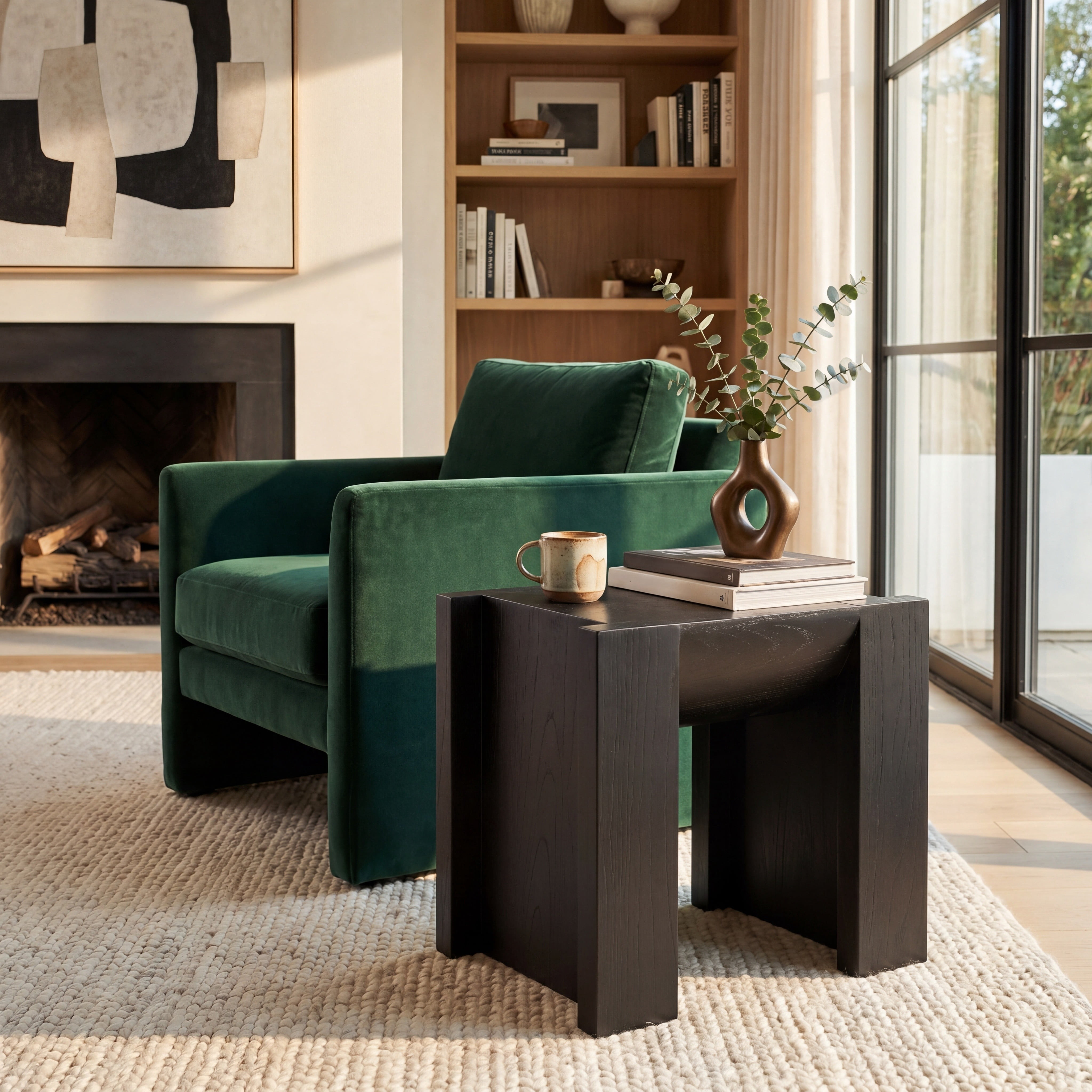 Safavieh Couture Jessandria Modern Wood End Table, Black - Walmart.com