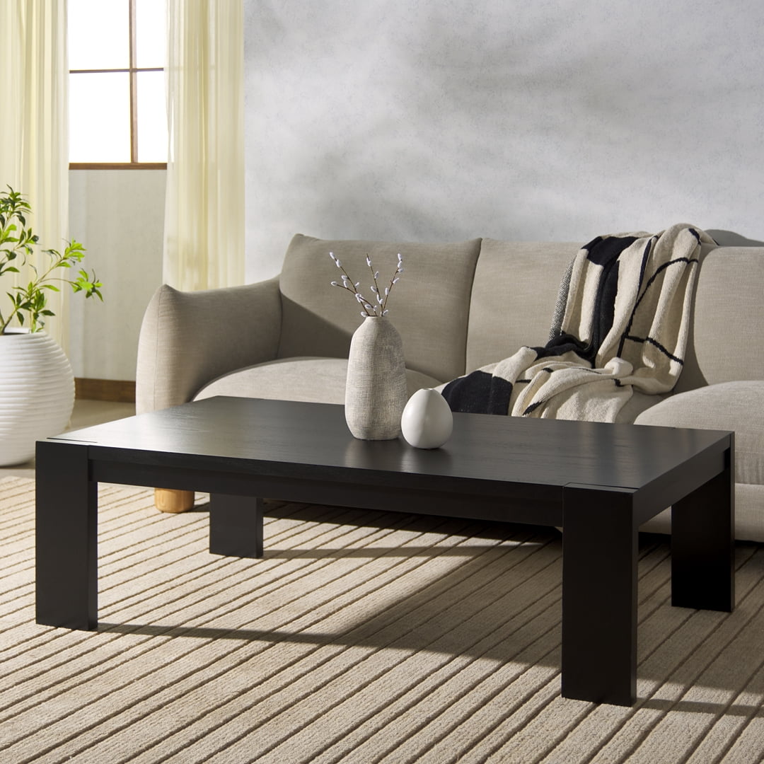 Safavieh Couture Nikole Wood Modern Coffee Table, Black - Walmart.com