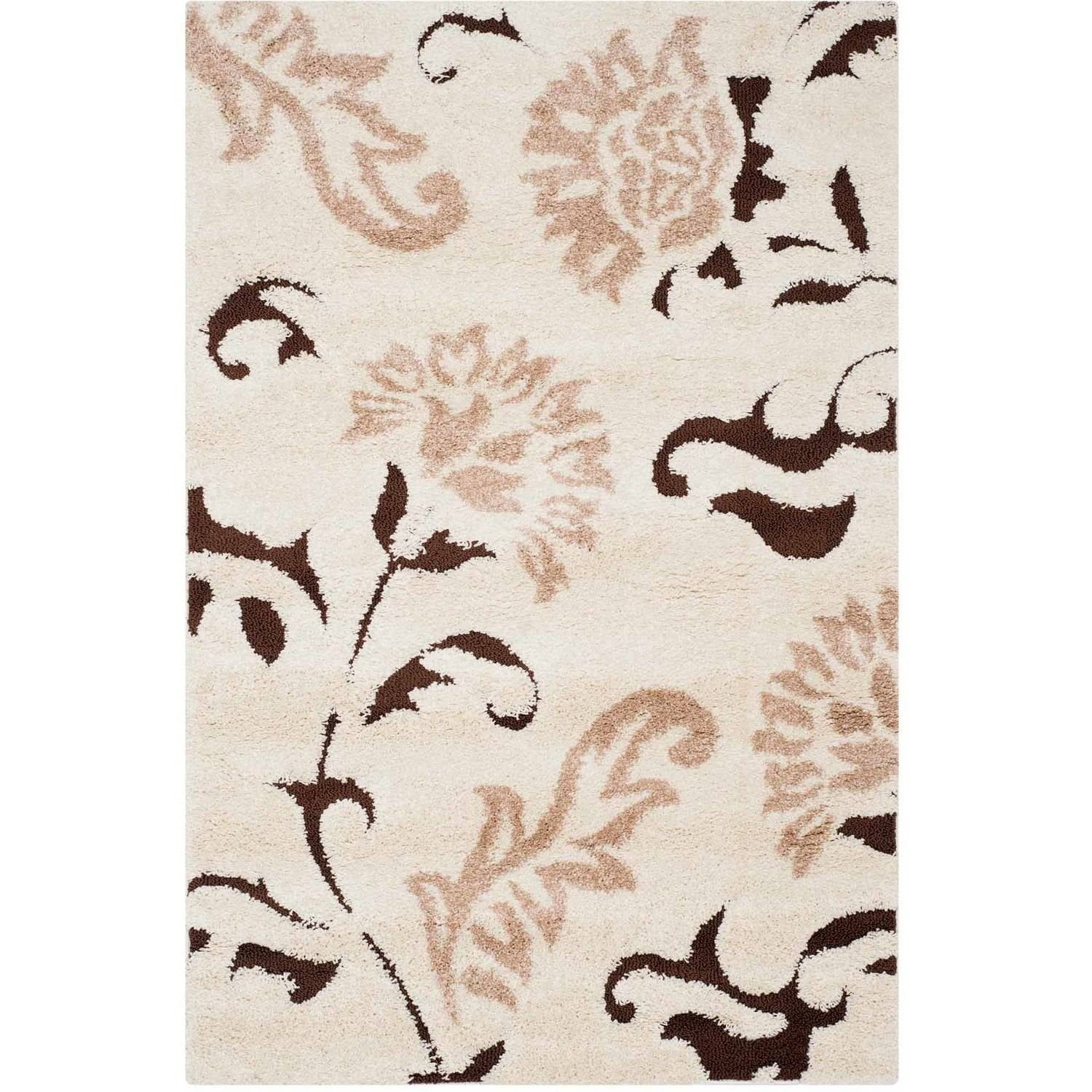 Safavieh Florida Garnet Floral Shag Area Rug or Runner - Walmart.com