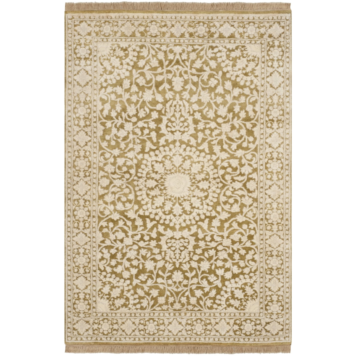 Safavieh GR601A Ganges River Ivory / Green - Walmart.com