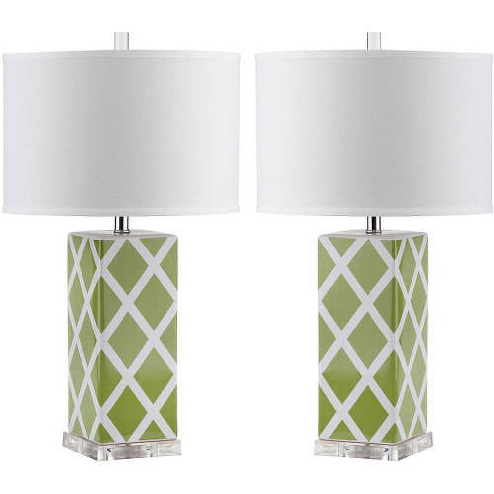 Safavieh Garden Lattice 27 in. H T Geometric Table Lamp, Set of 2 ...