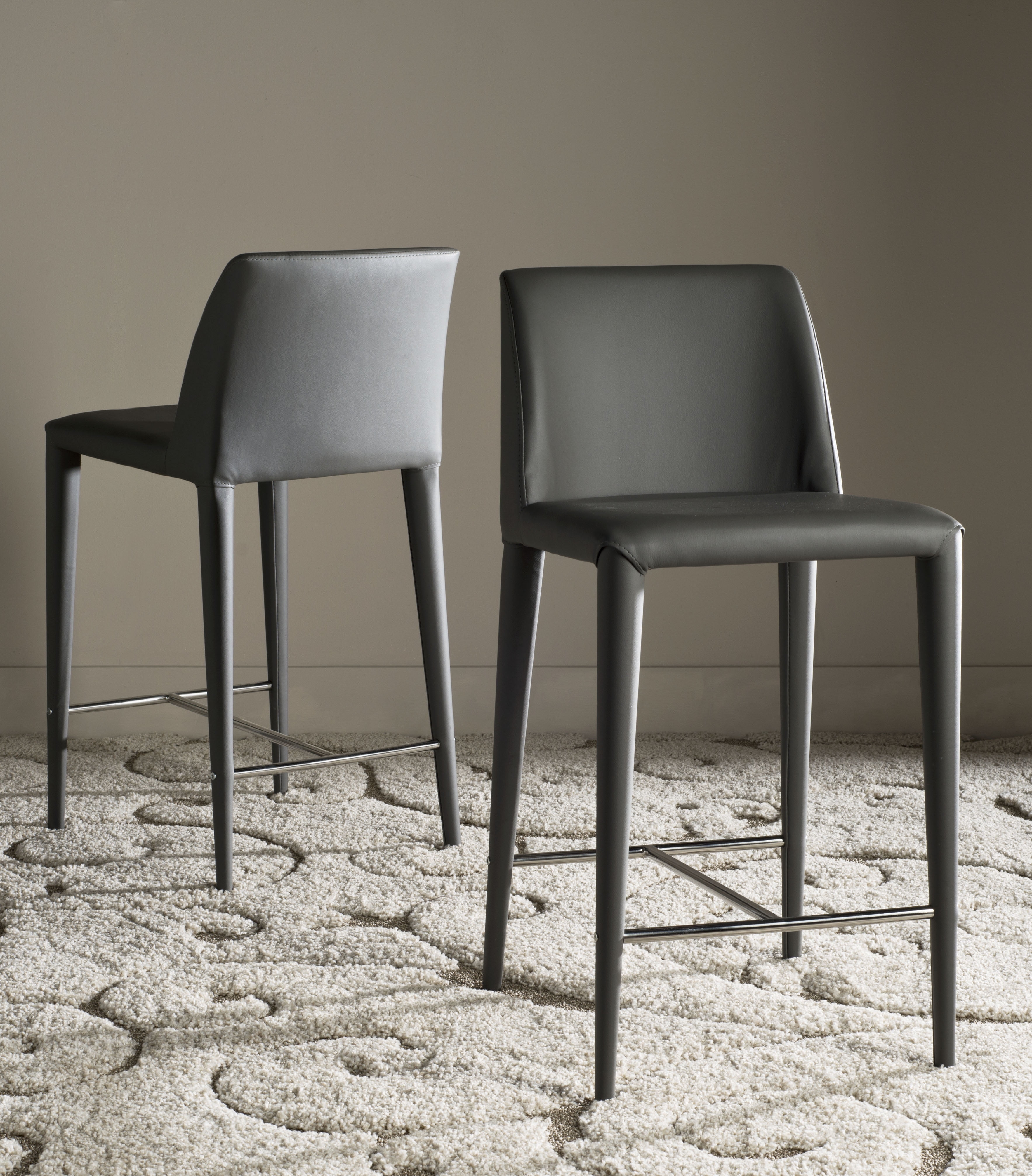 Safavieh Garretson Modern Glam Counter Stool with Footrest - Walmart.com
