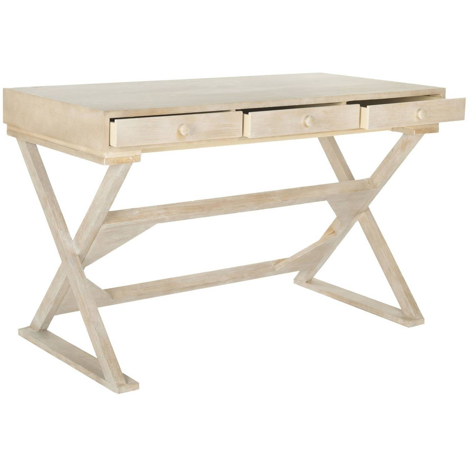 Safavieh Gilbert Solid Glam Writing Desk with 3 Drawers - Walmart.com