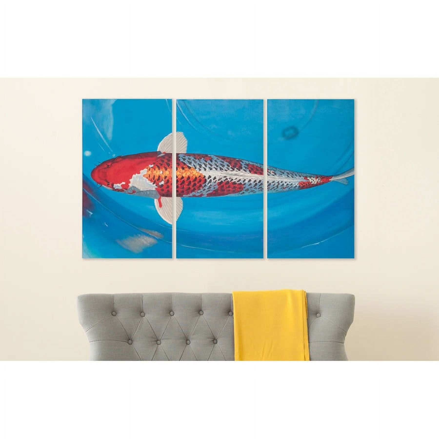 Safavieh Go Fish Wall Art - Acrylic Oil Painting - 18W x 32H - Walmart.com