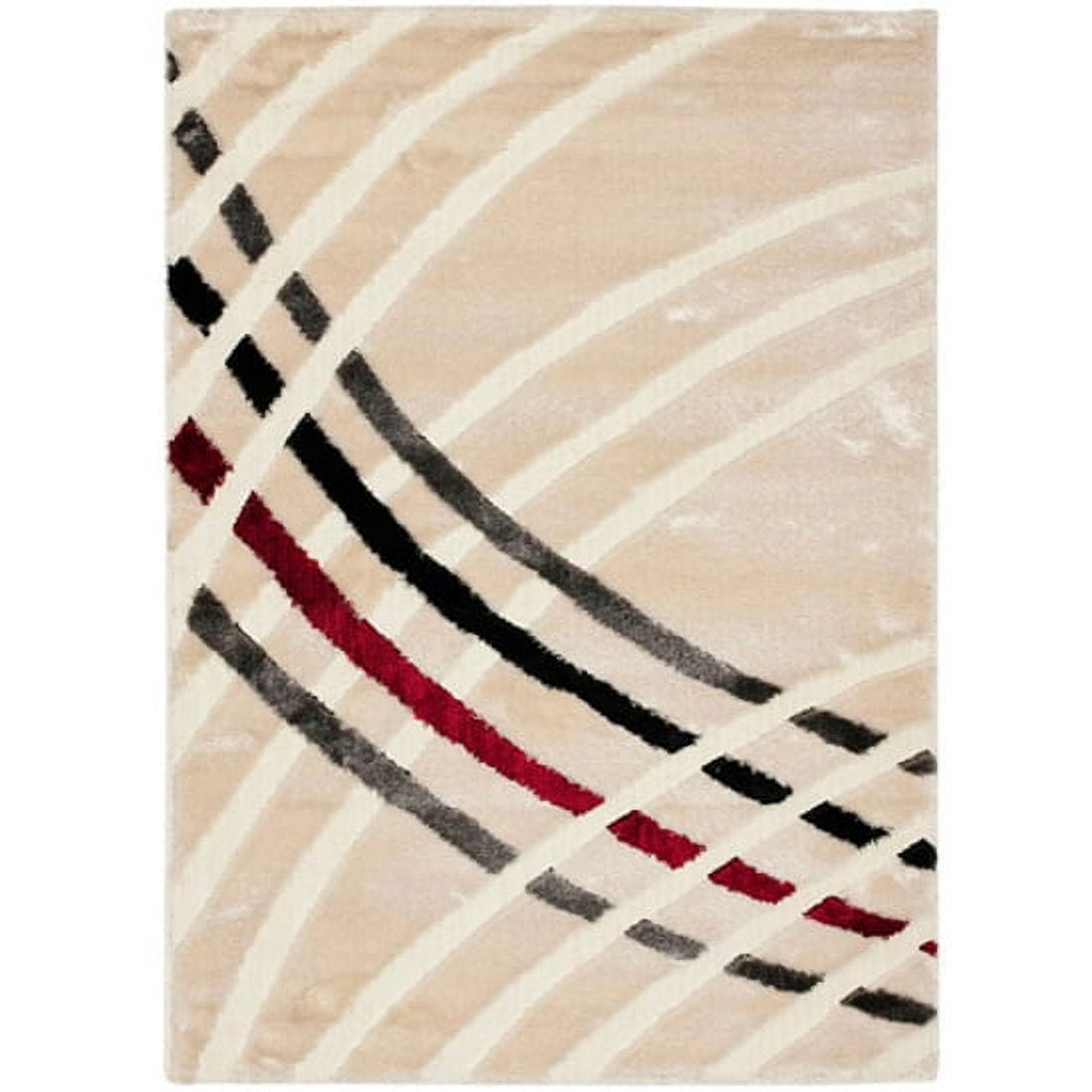 Safavieh Hand-woven Silken Embossed Beige Shag Rug - Walmart.com