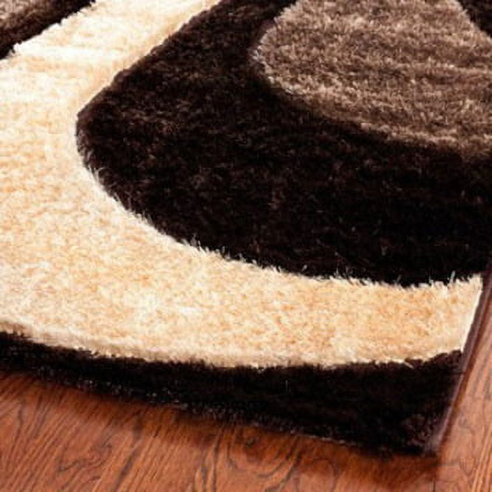 Safavieh Hand-woven Silken Embossed Brown Shag Rug - Walmart.com
