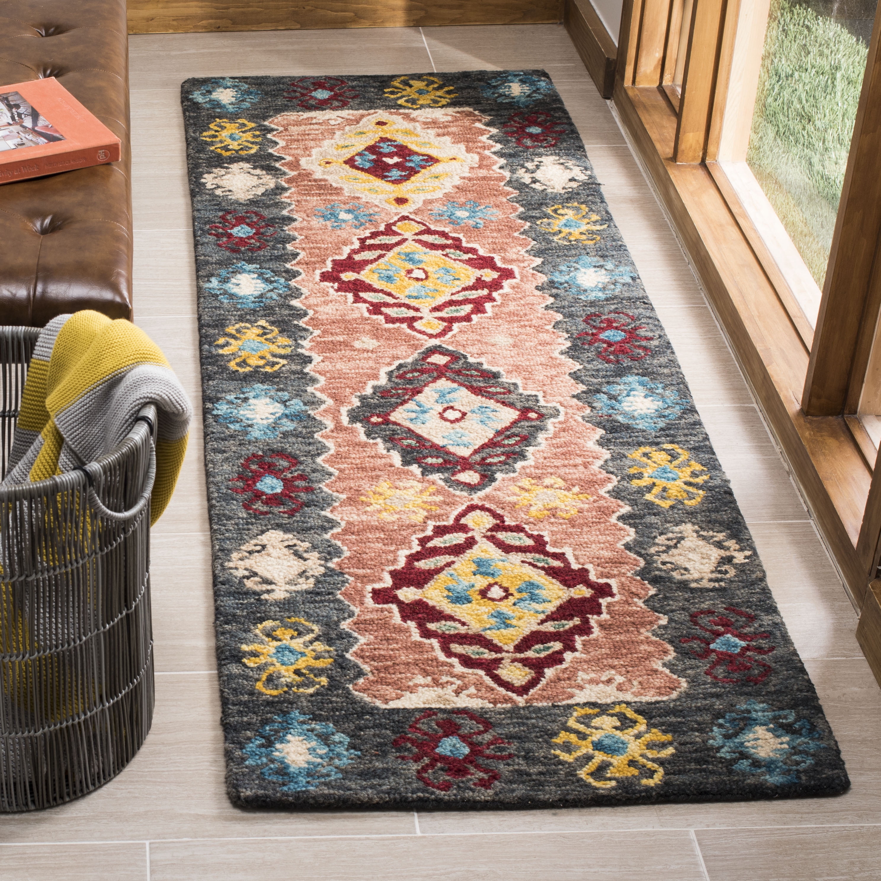 Safavieh Handmade Aspen Tessie Boho Tribal Wool Rug 2'3" x 7' 8' Runner ...