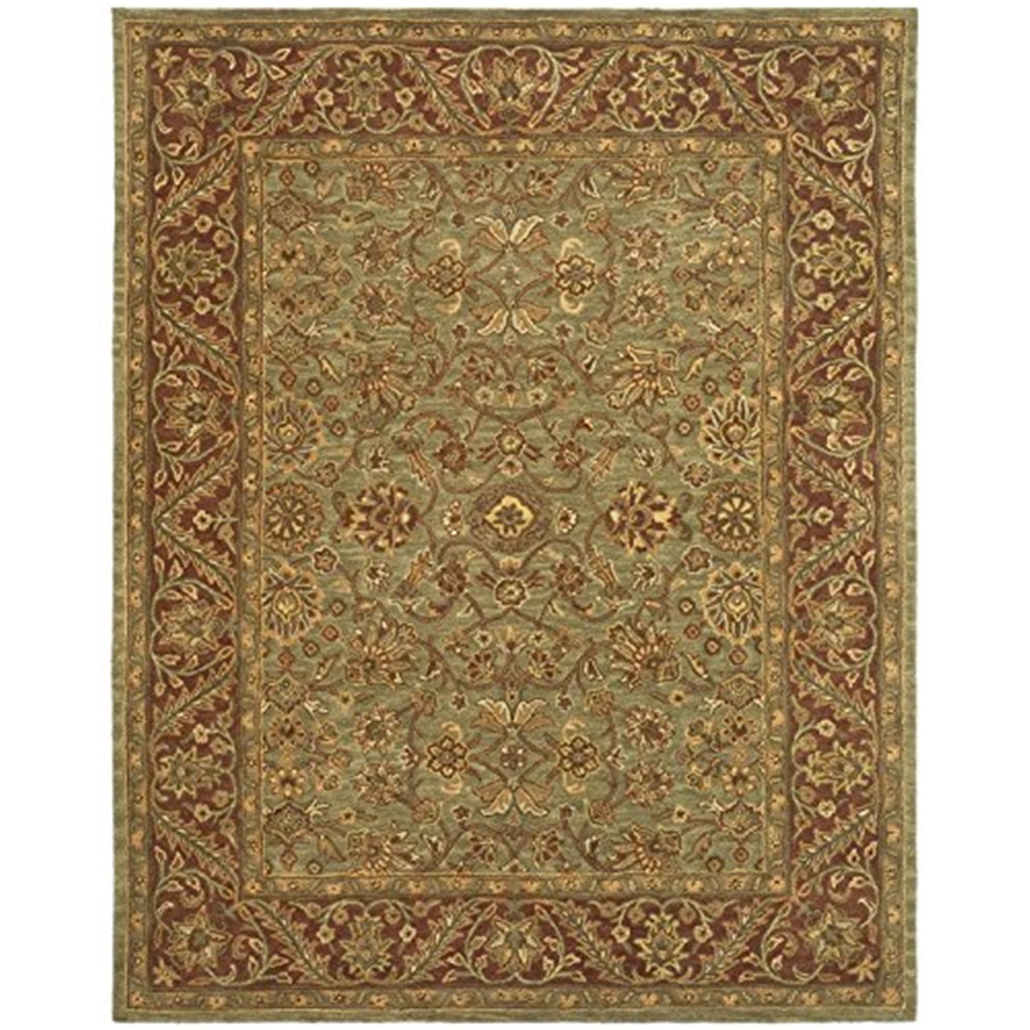 SAFAVIEH Golden Jaipur Collection 12' x 18' Green / Rust GJ250A ...