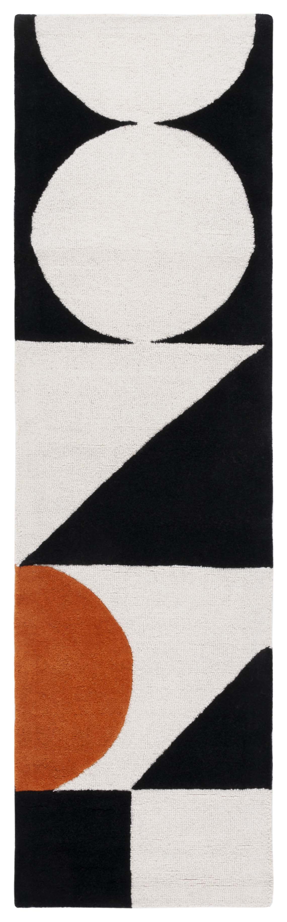 SAFAVIEH Rodeo Drive Eliza Abstract Runner Rug, Rust/Black, 2'3" x 8 ...
