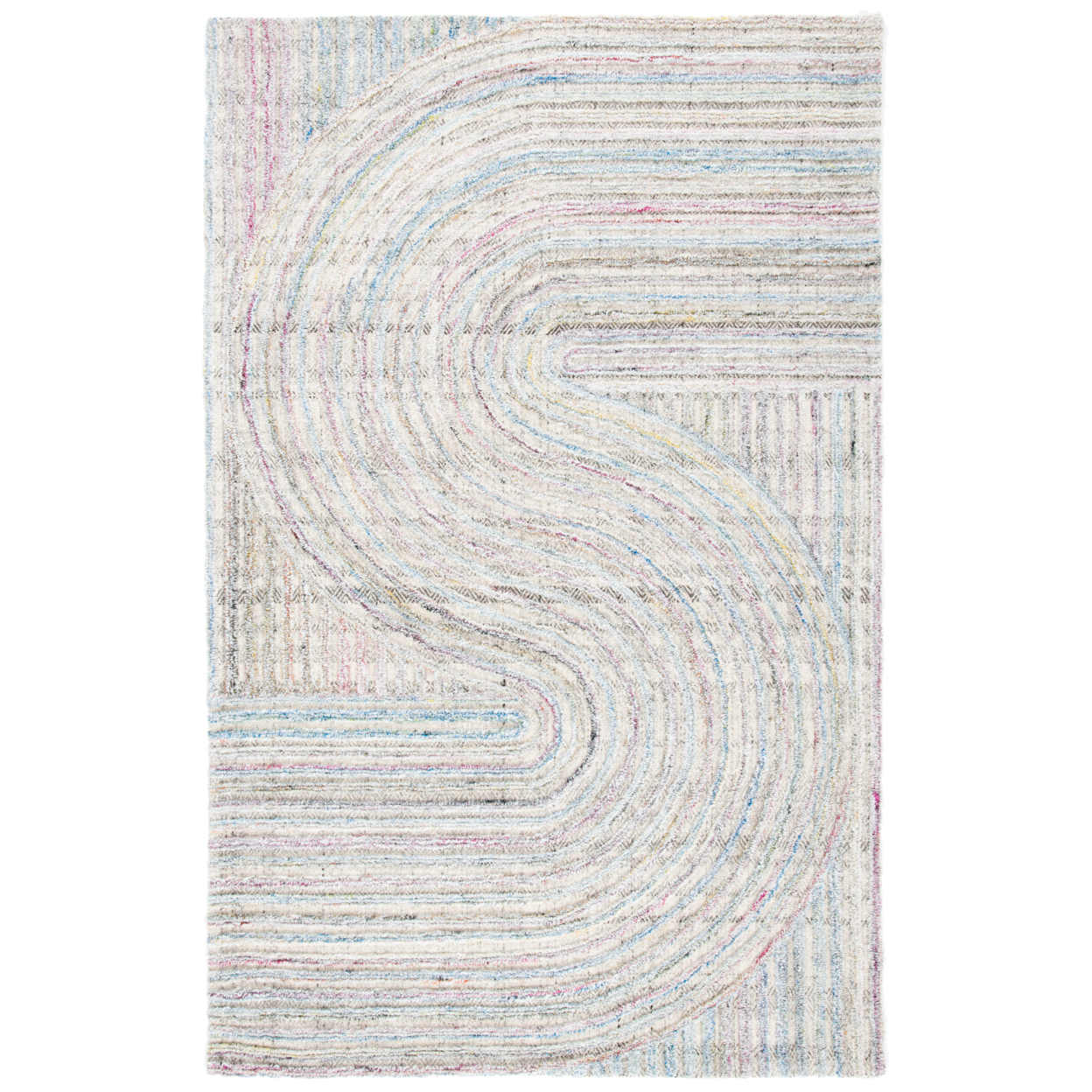 Safavieh Handmade Southampton Catena Abstract Wool Rug Pink/Blue 5' x 8 ...