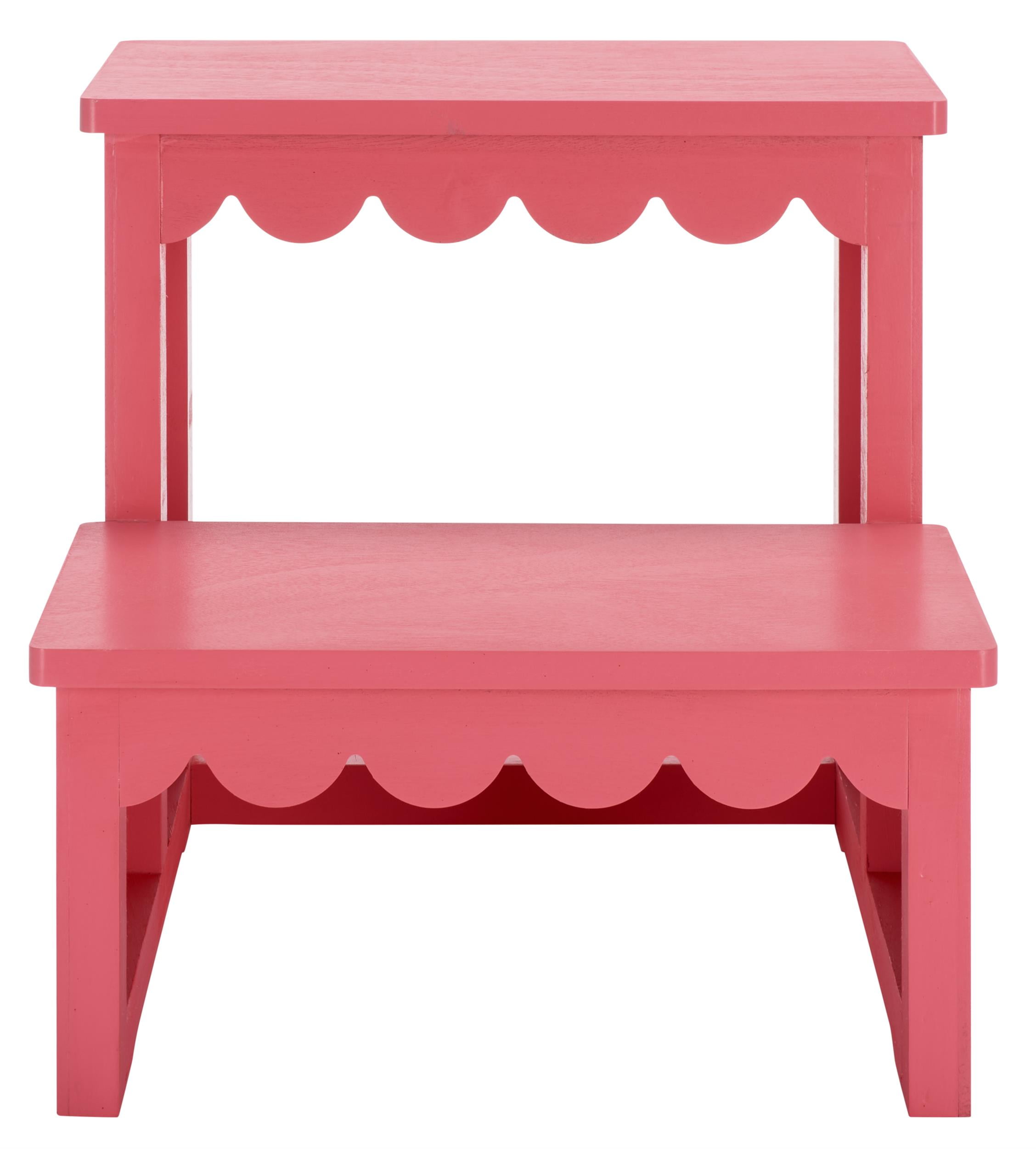 Safavieh Haven Wood 2 Step Stool in Pink - Walmart.com