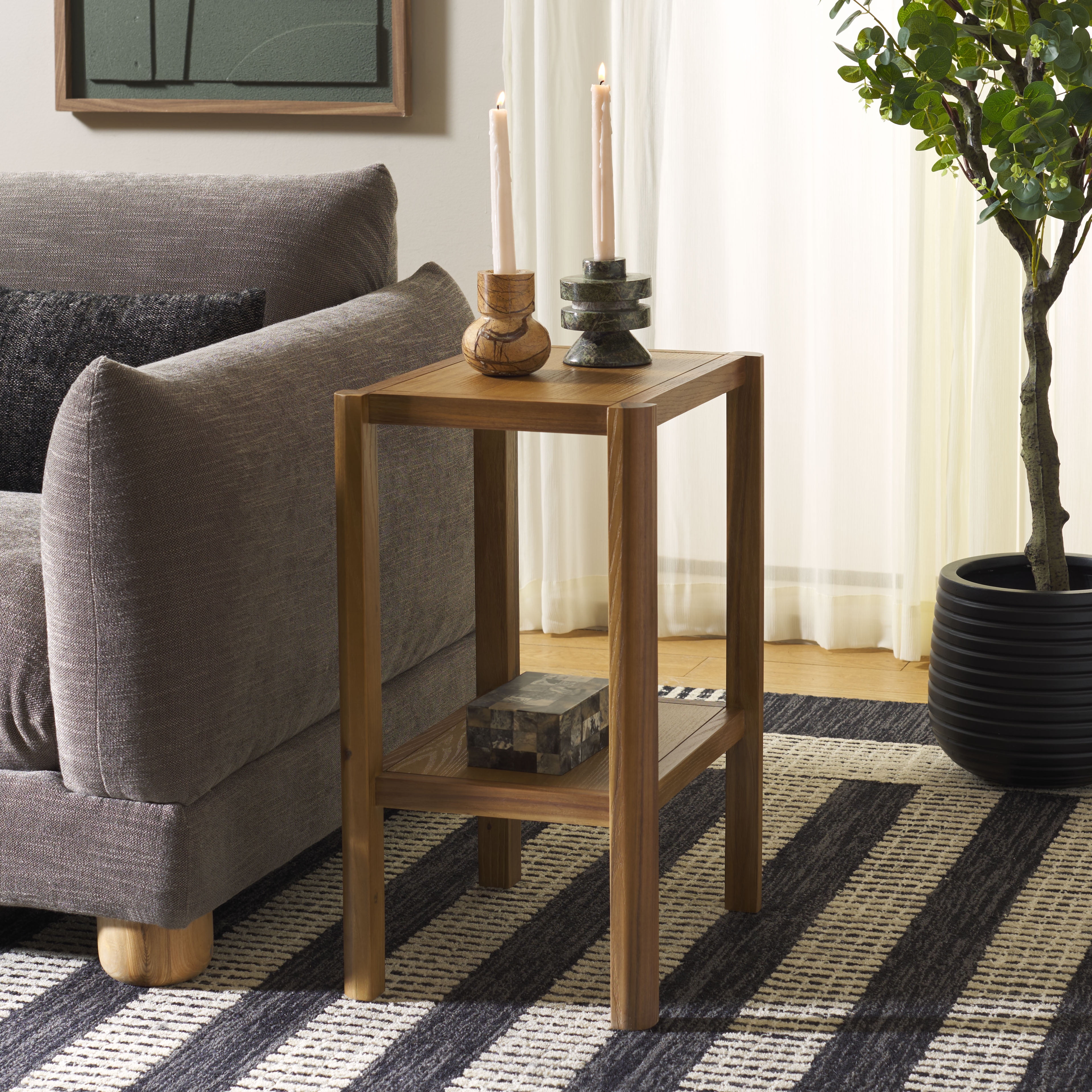 Safavieh Hendro Traditional Wood Accent Table, Natural - Walmart.com